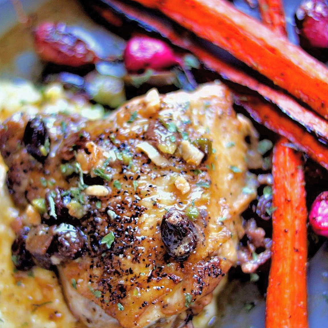 Chicken Agrodolce with Creamy Polenta – A cook named Rebecca