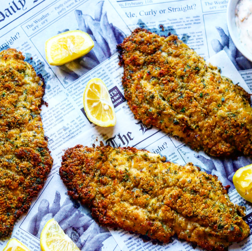 delicious catfish parmesan. – A cook named Rebecca